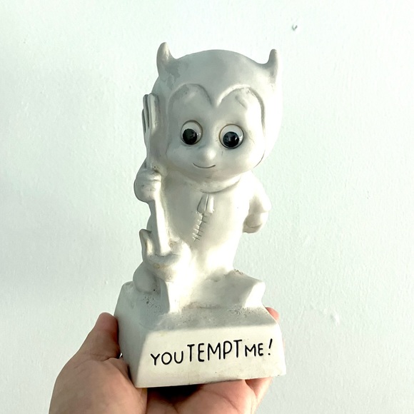 Vintage | Accents | Vintage 7s Devil Figurine Novelty Shelf Decor ...